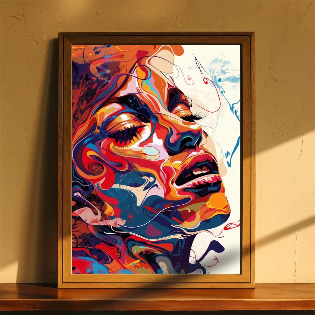 WOMAN POP Art Poster / Devine Feminine Art Print / Ideal Home Wall Decor or Gift / Unique ...