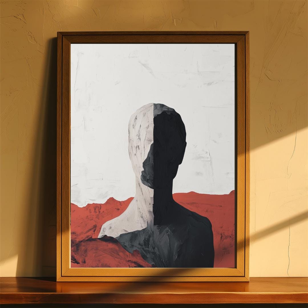 MAN DYSTOPIAN Abstract Poster / Art Print / Ideal Home Wall Decor or ...