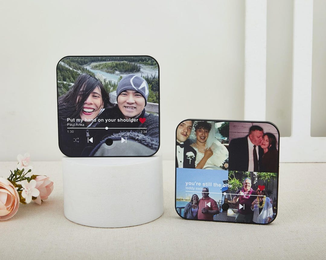 Custom Music Fridge Magnet, Personalized Photo & Music Fridge Magnet ...