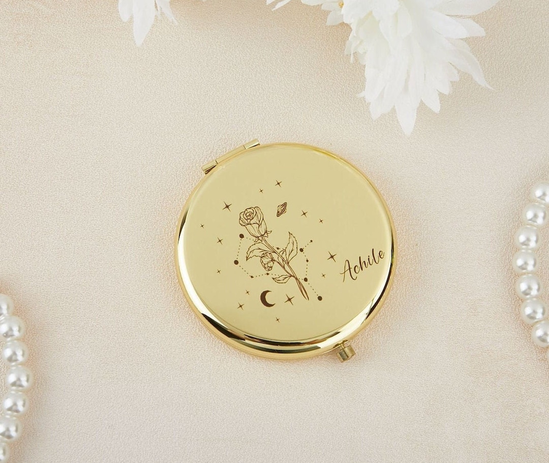 Personalized Compact Mirror With Name,custom Engraved Make up Mirror ...