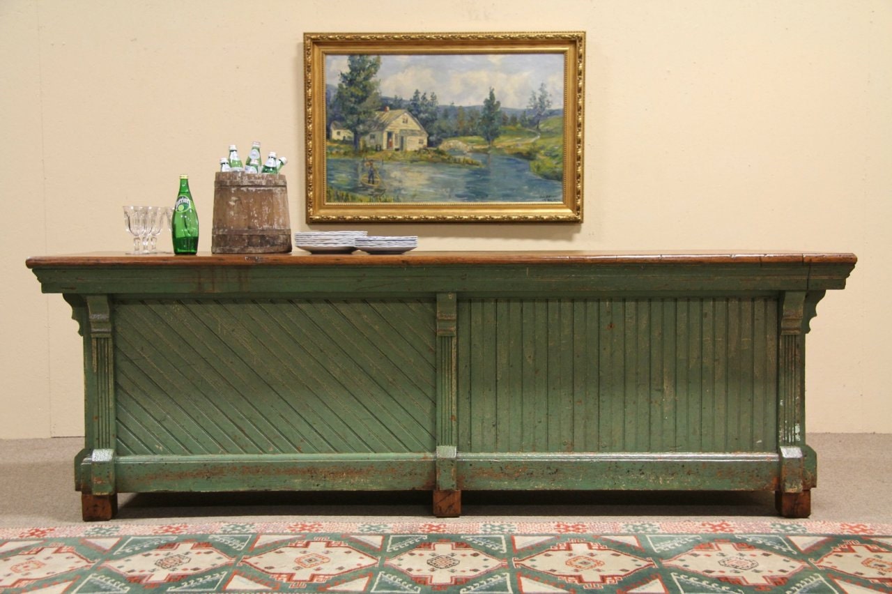 Reclaimed Wood Old Fashioned Store Counter/kitchen Island/bar - Etsy