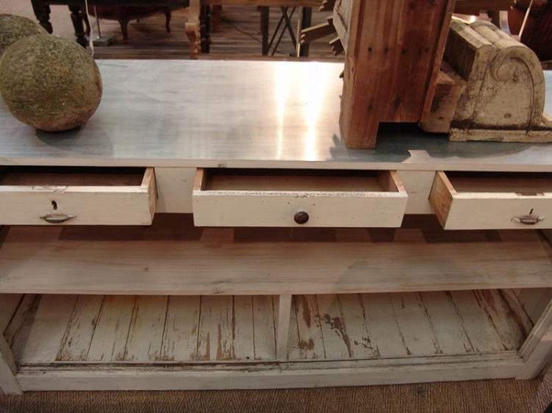 French Antique Repro Check Out Counter/ Reception Desk/ Cash Wrap ...