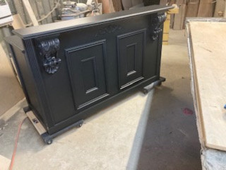All Satin Black Antique Repro Counter - Etsy