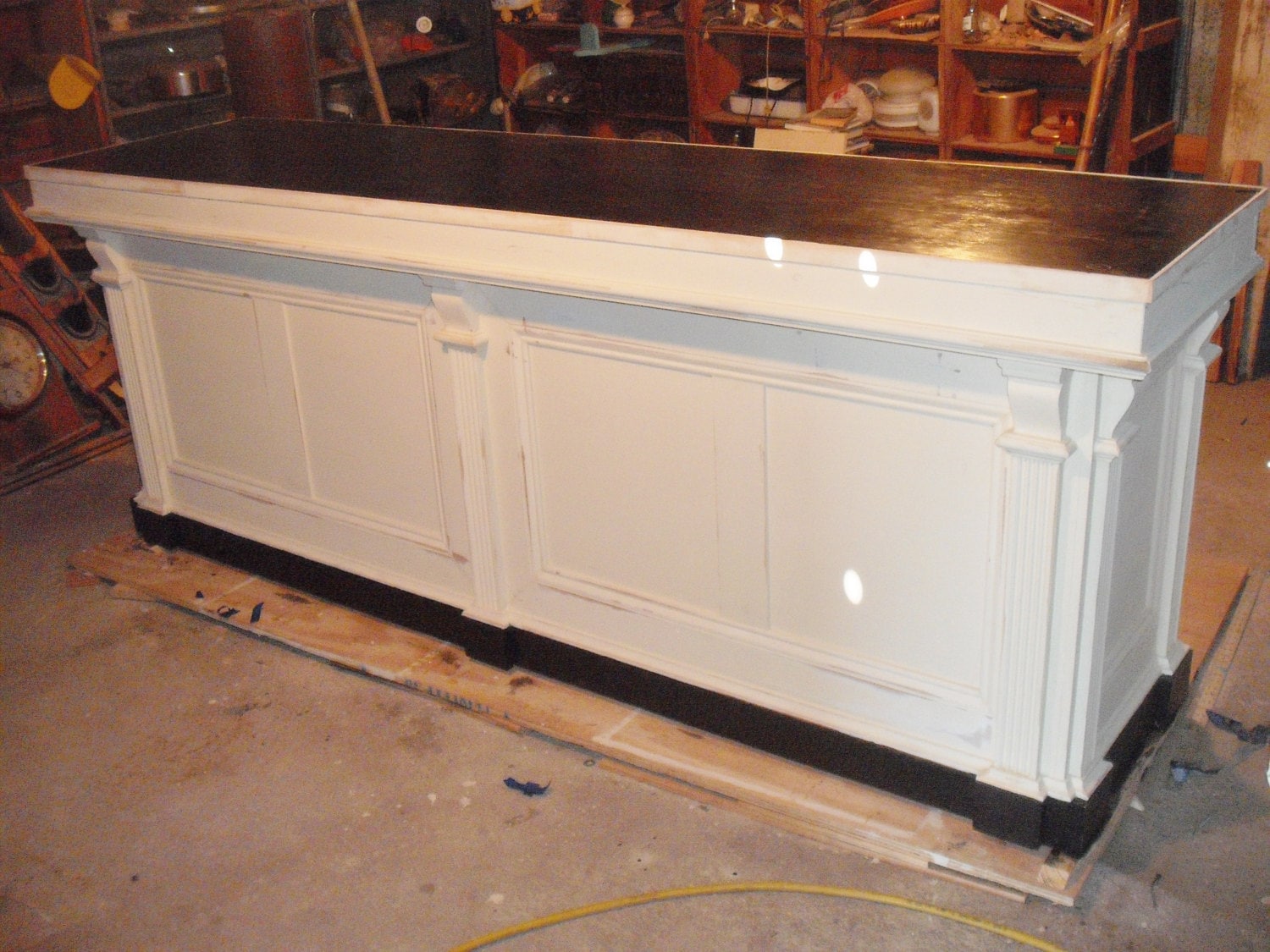 French Antique Repro Check Out Counter/ Reception Desk/ Cash Wrap ...