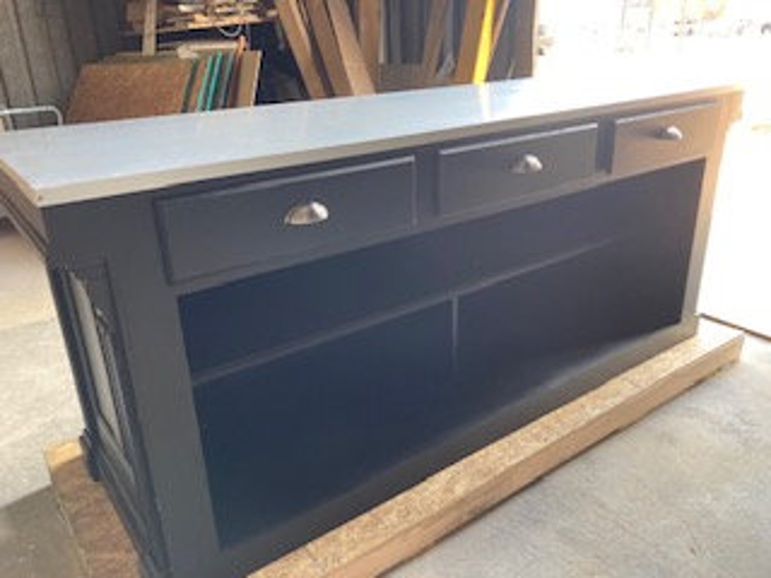 French Antique Repro Check Out Counter/ Reception Desk/ Cash Wrap ...