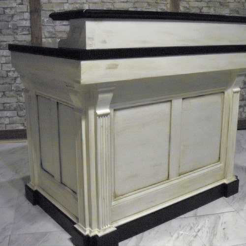 Medium Reception Desk French Antique Repro. - Etsy