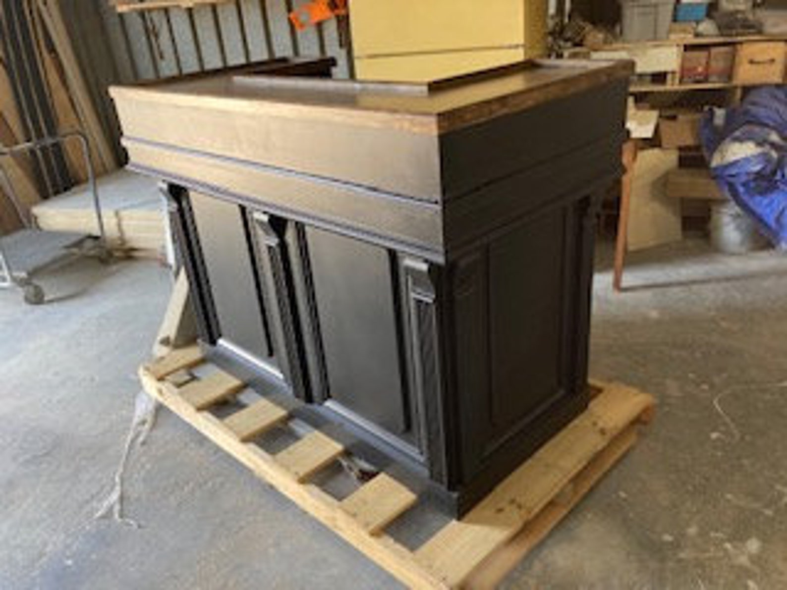 Distressed White Antique Repro Counter /bar/reception Desk/ - Etsy