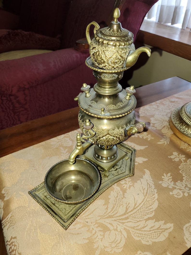 Antique Persian Brass Samovar - Etsy