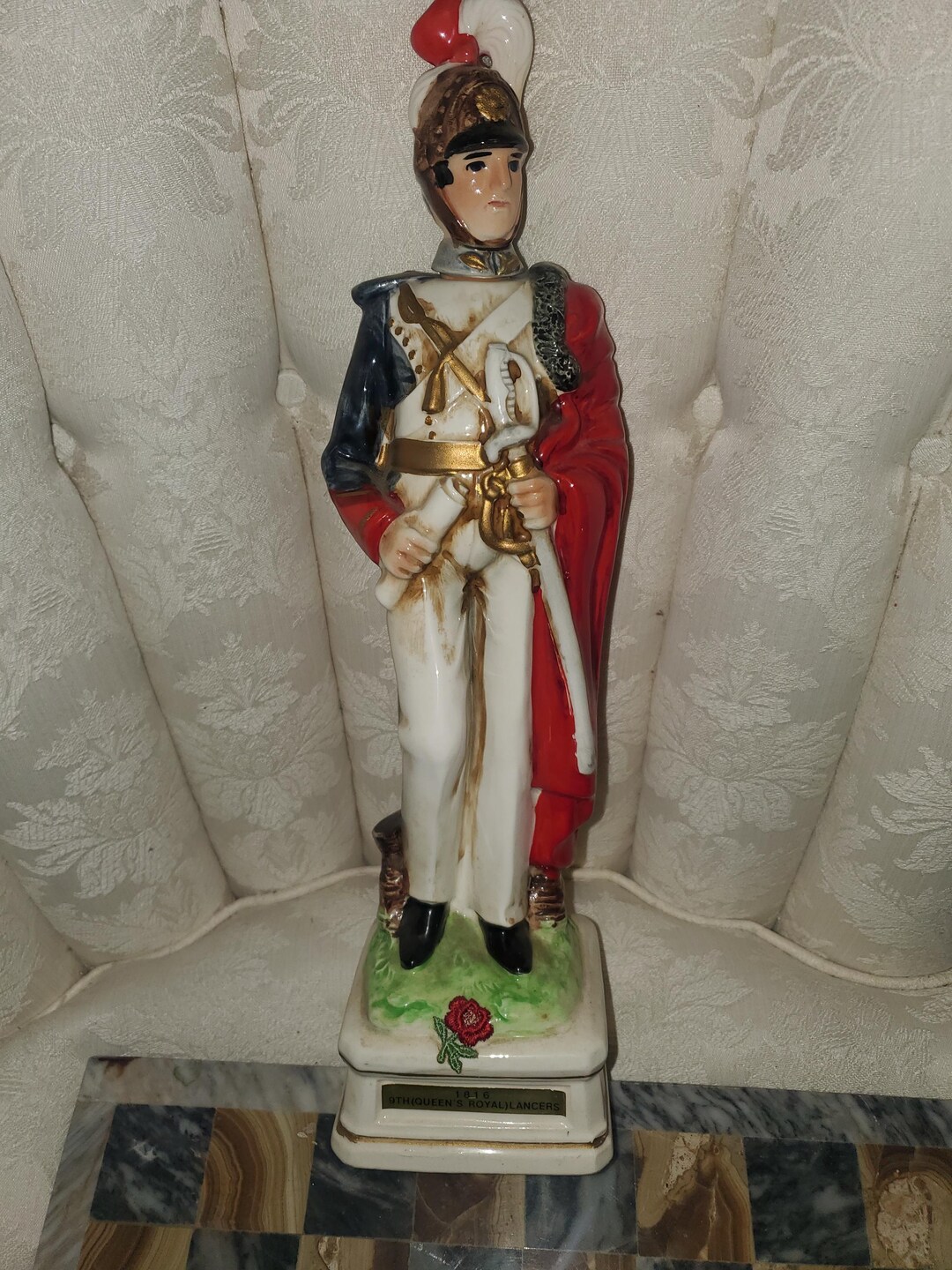 Vintage Porcelain Decanter Music Box Royal Lancer - Etsy
