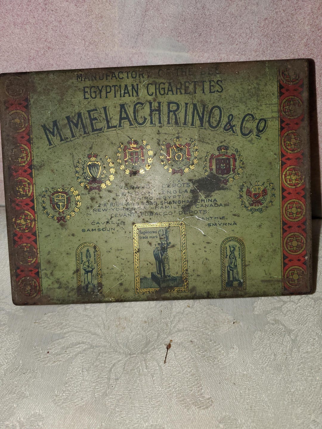 Egyptian Antique Cigar Tin - Etsy