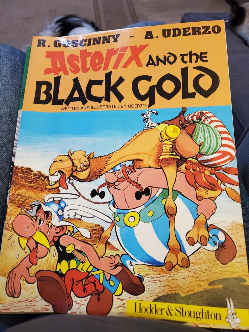 Vintage Asterix and the Black Gold - Etsy