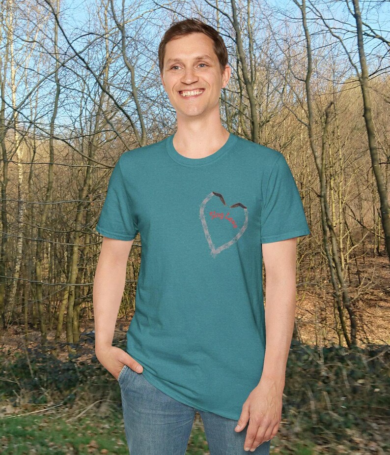 Slug Love T-shirt, Cute Heart Shirt, Valentine Gift His Her, Gardener ...