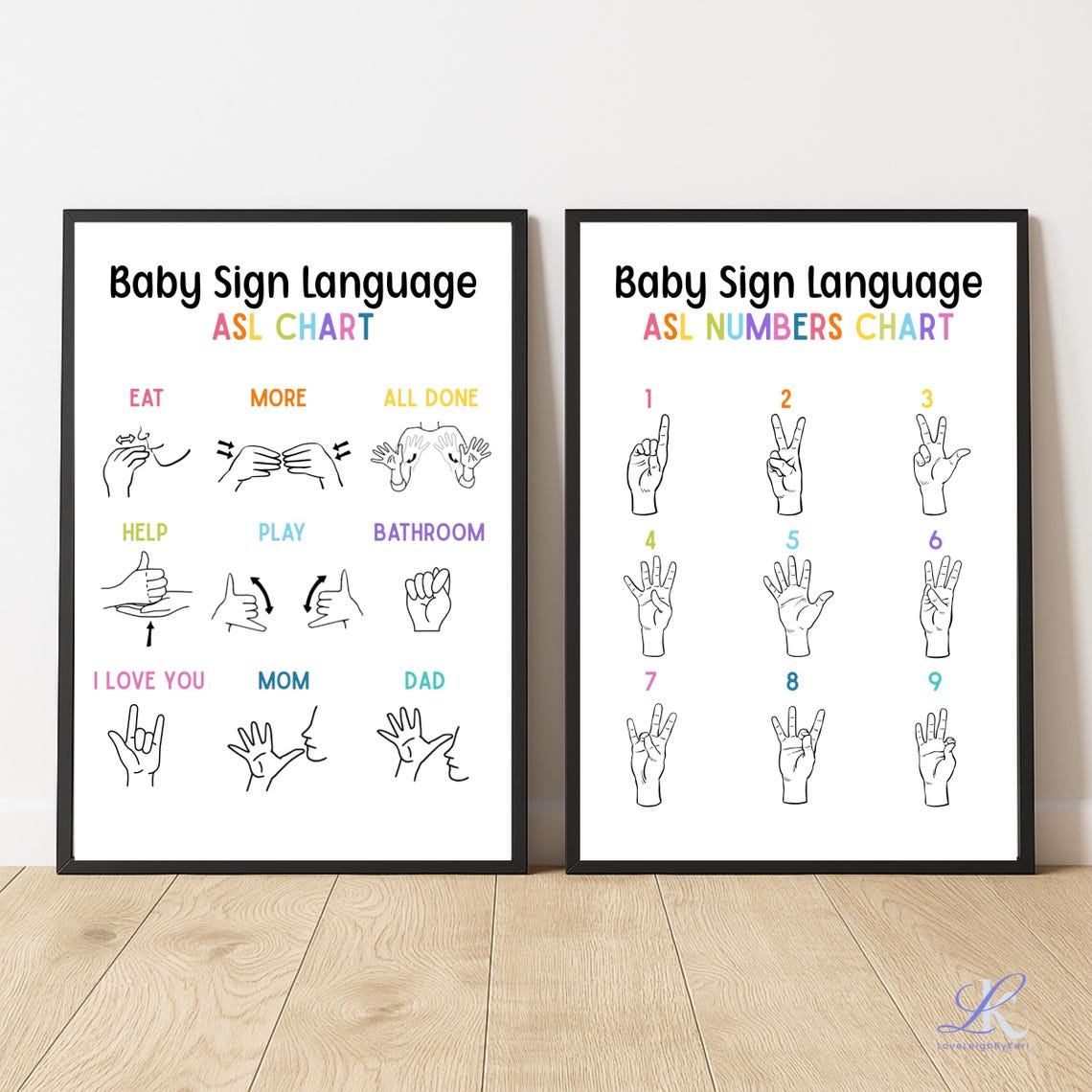 Baby Sign Language Poster Baby ASL Printable Baby Sign Chart Sign ...