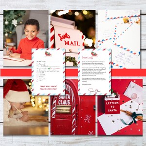 Letter to Santa Printable Template Bundle for Kids Christmas Gifts for ...