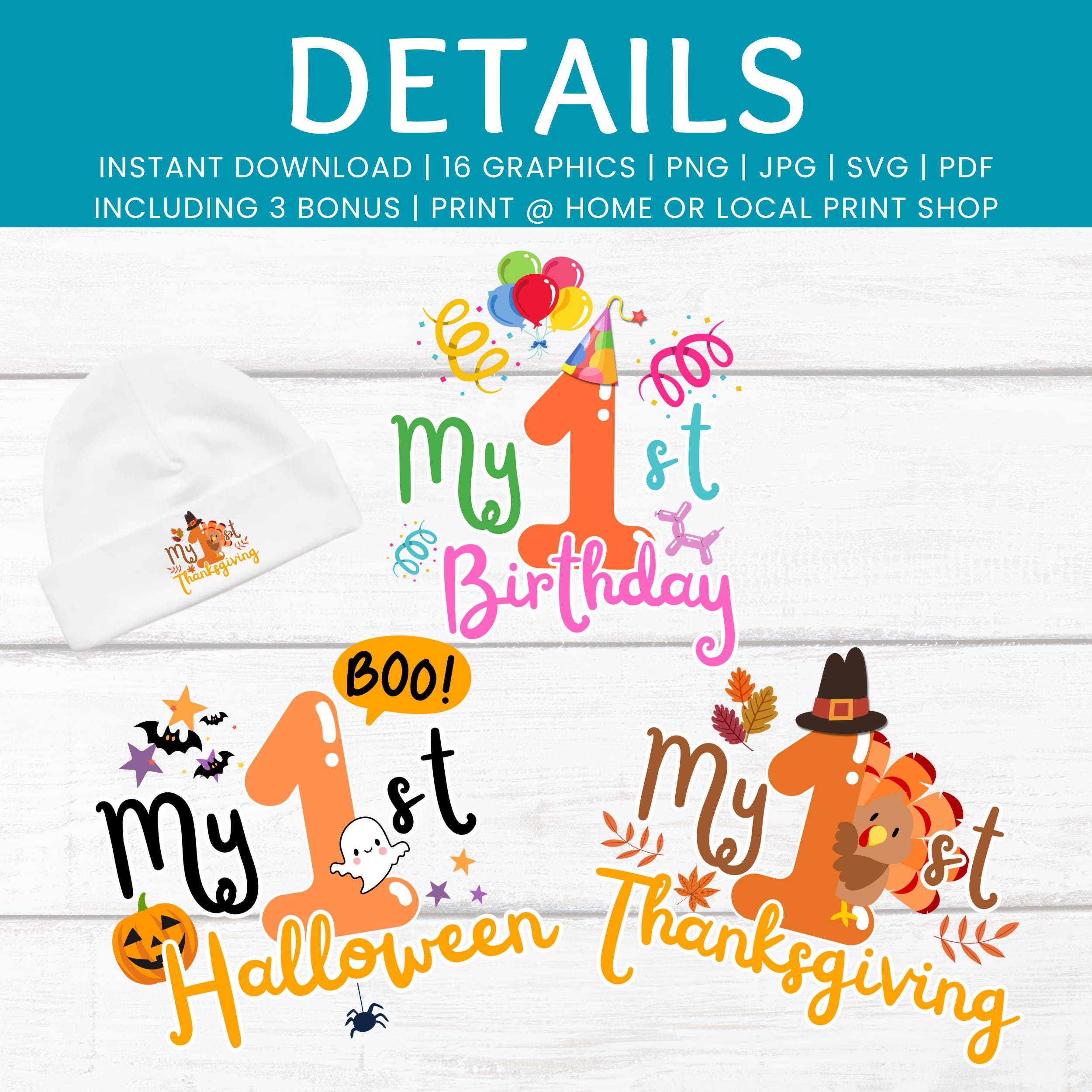 My First SVG Bundle Pack, Babys First Christmas, Babys First Birthday ...