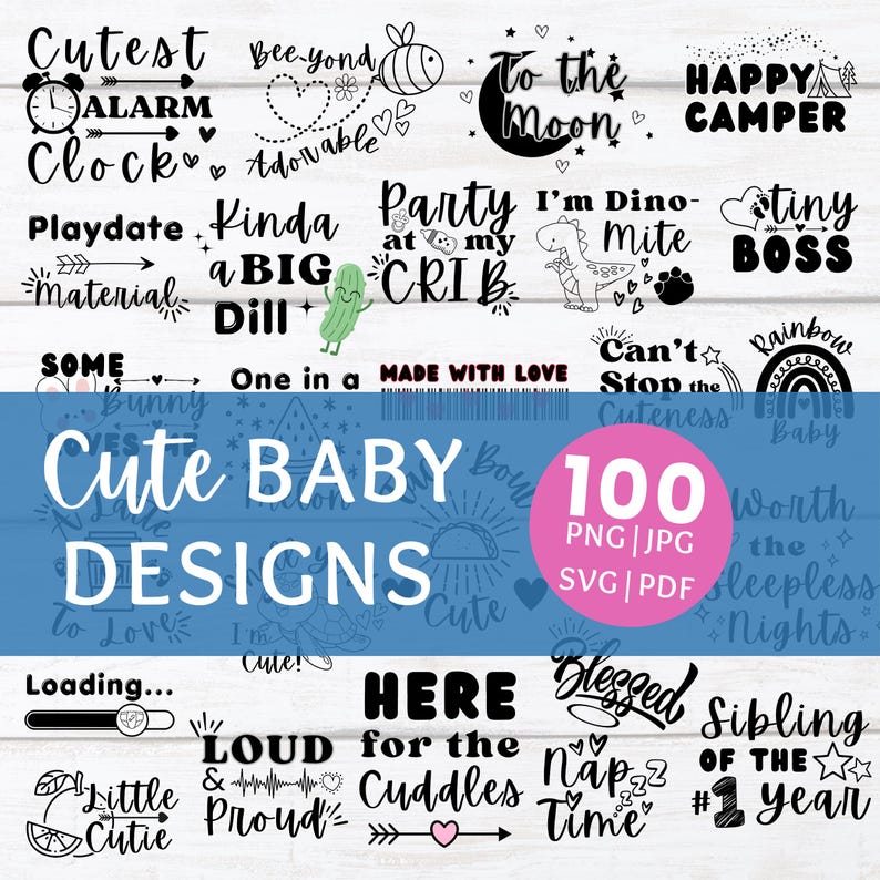 Baby SVG Bundle Baby Shower Decor SVG Baby Cricut SVG Files Baby Boy ...