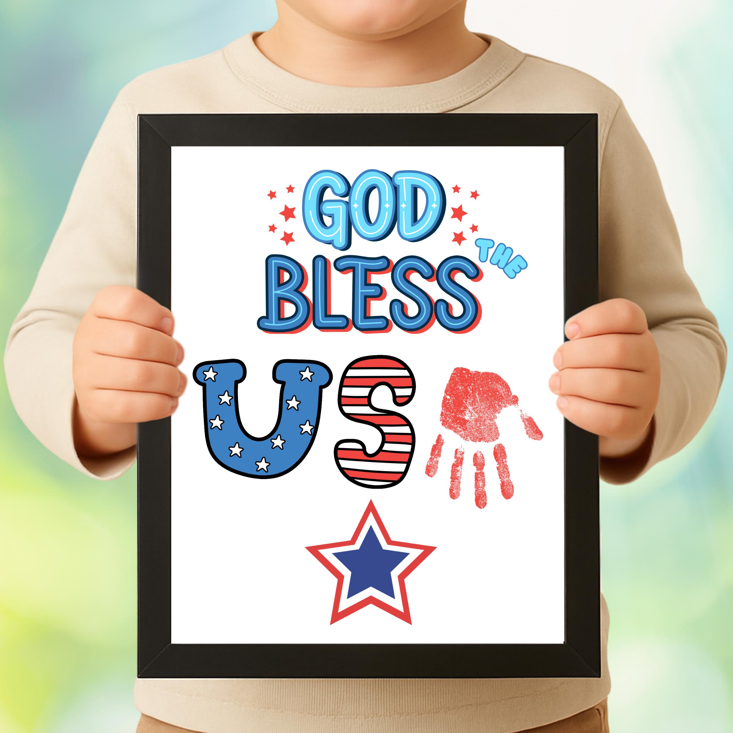 4th of July Handprint Art Kids DIY Fourth of July Handprint Craft ...