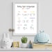 Baby Sign Language Poster Baby ASL Printable Baby Sign Chart Sign ...
