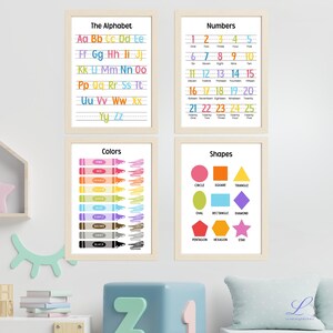 Educational Wall Art Classroom Printable Toddler Poster Montessori Kid ...