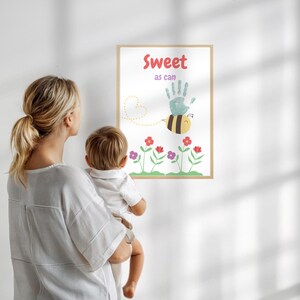 Spring Handprint Art Bundle Printable Kid Craft Handprint Activity Kid ...