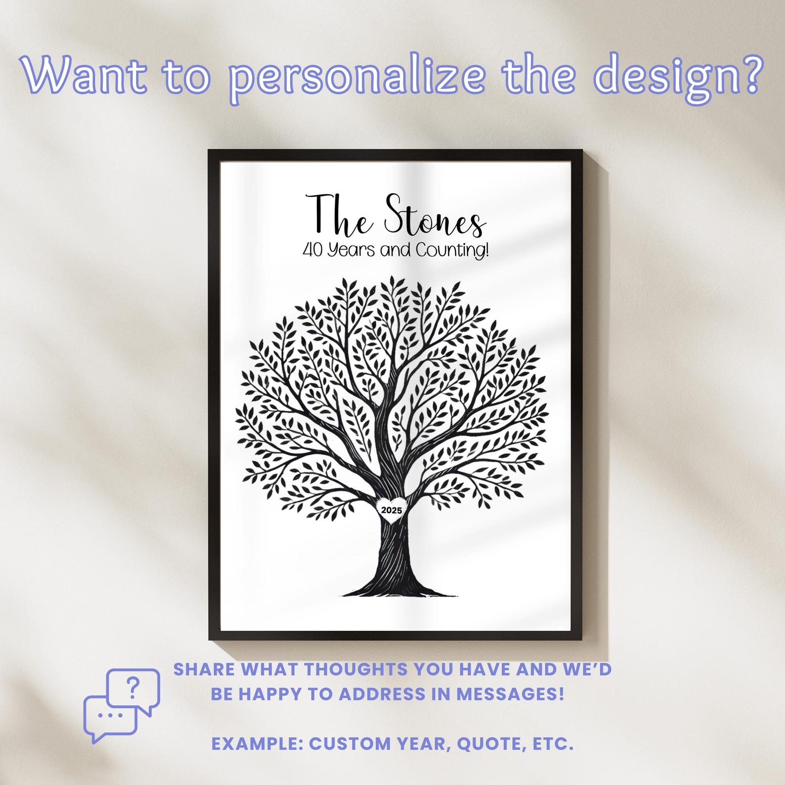 Family Tree Handprint Art Printable Thumbprint Craft Printable DIY Gift ...