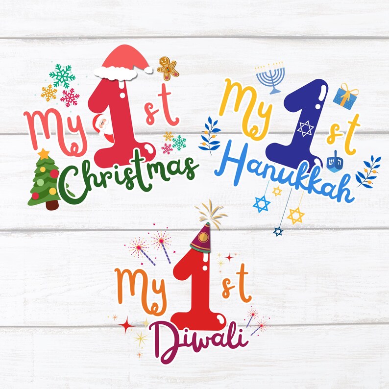 My First SVG Bundle Pack, Babys First Christmas, Babys First Birthday ...