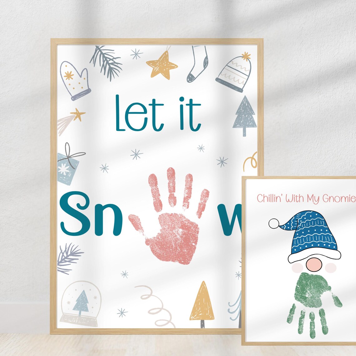 Winter Handprint Art Printable Handprint Craft Toddler Printable Wall ...