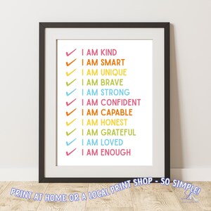 Educational Wall Art Classroom Printable Toddler Poster Montessori Kid ...