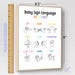 Baby Sign Language Poster Baby ASL Printable Baby Sign Chart Sign ...
