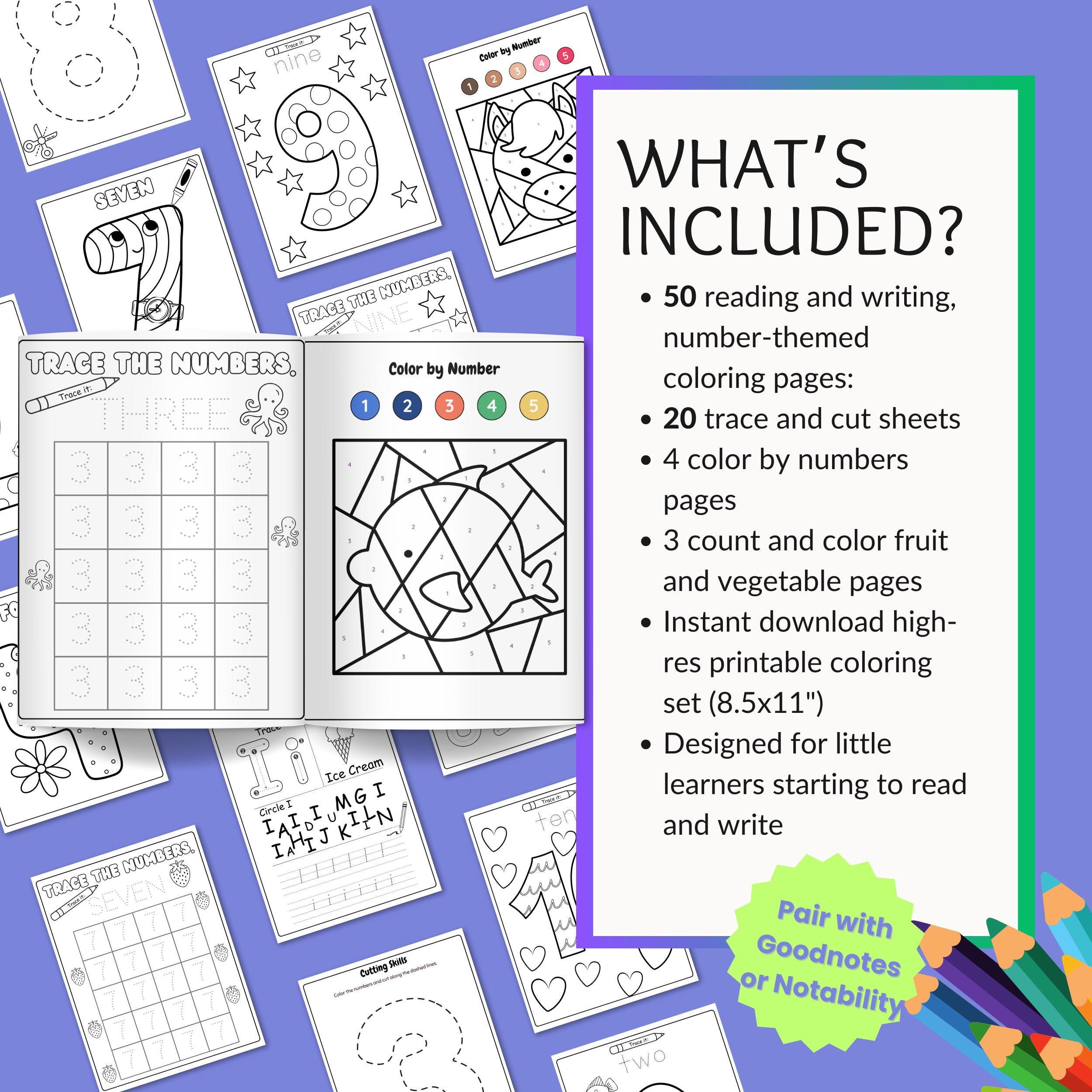 Kids Coloring Pages Coloring Book Printable Educational Coloring Page ...