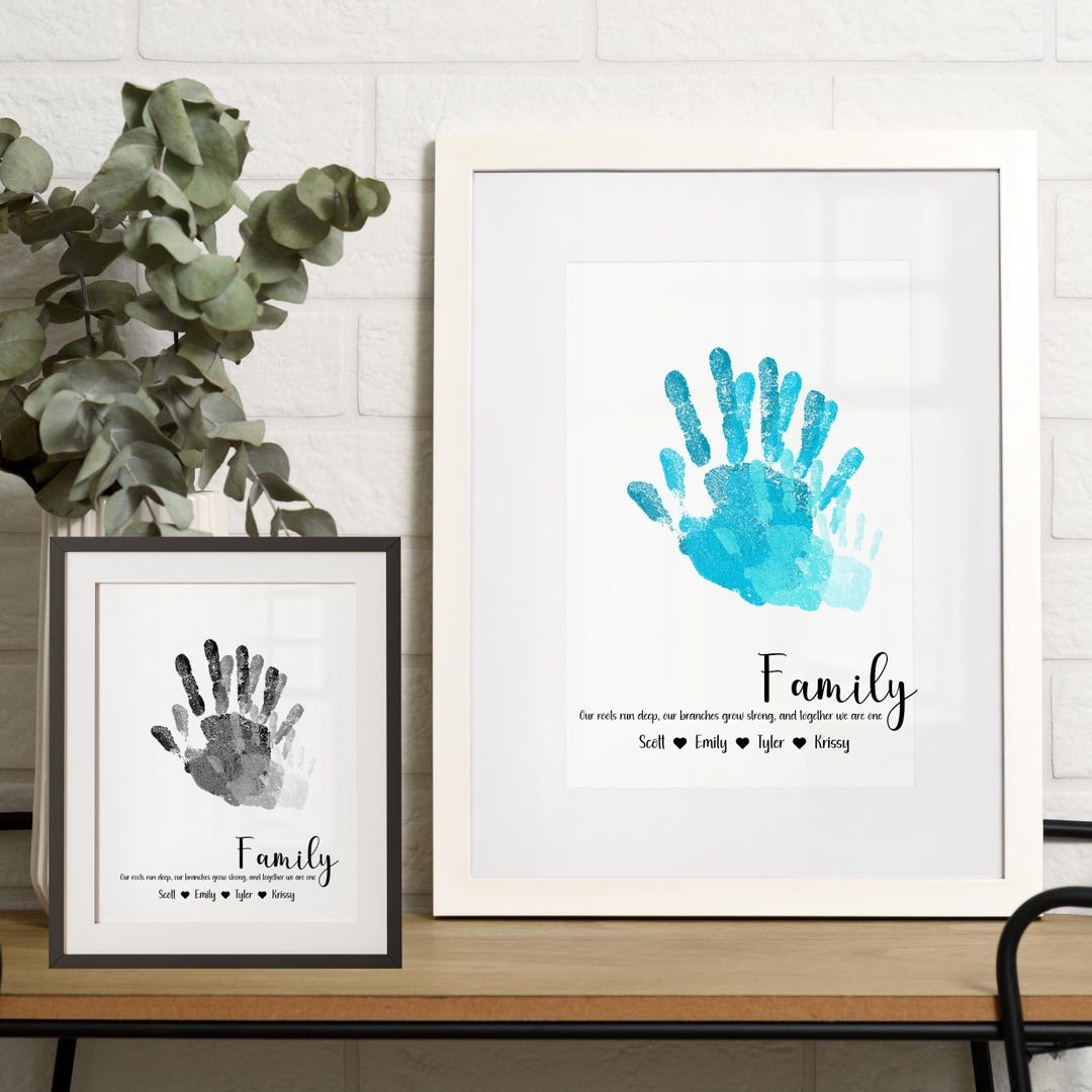 Family Tree Handprint Craft Printable DIY Gift for Mom Gift Mothers Day ...