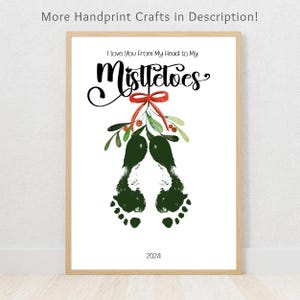 New Year Footprint Art Printable Handprint Craft DIY Instant Download ...