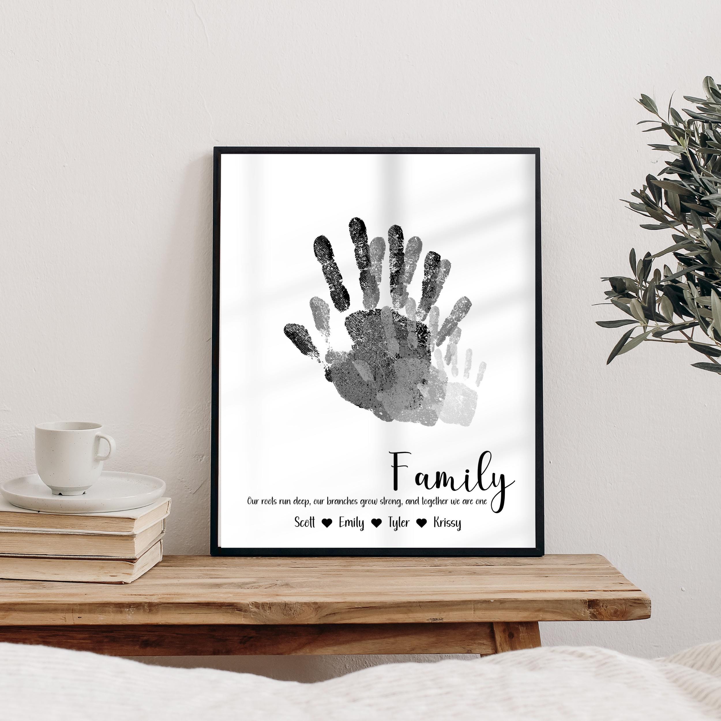 Family Tree Print Handprint Art Printable Handprint Craft Printable DIY ...