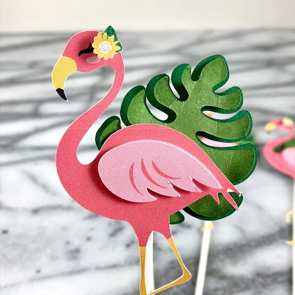 Flamingo Cake Topper - Etsy