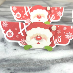 Santa Treat Bag Toppers Set of 6, Christmas Bag Topper, Bag Topper ...