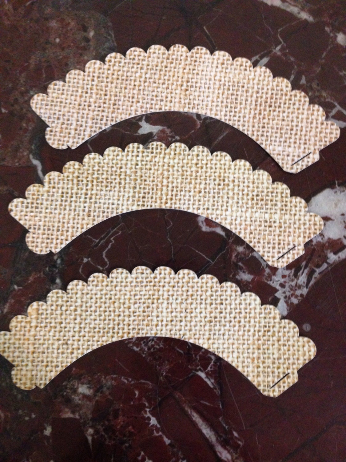 Cupcake Wrappersburlap Cupcake Wrappers Set of 12 Rustic - Etsy