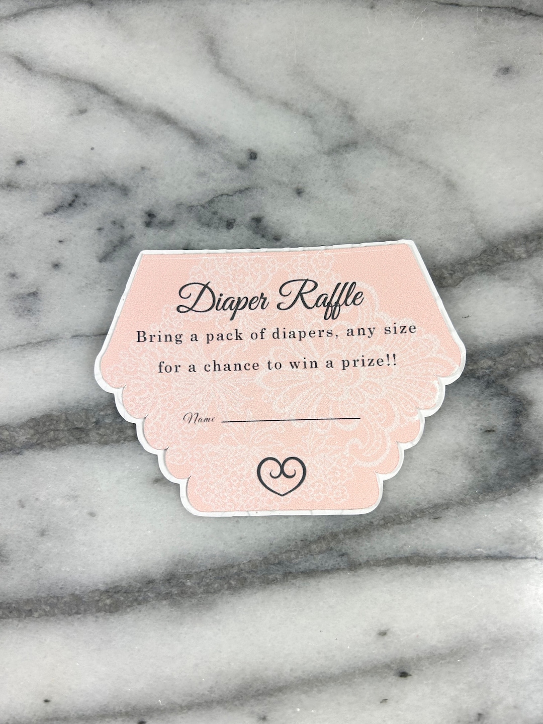 Diaper Shaped Diaper Raffle Cards, Baby Shower, Raffle Ticket, Raffle ...