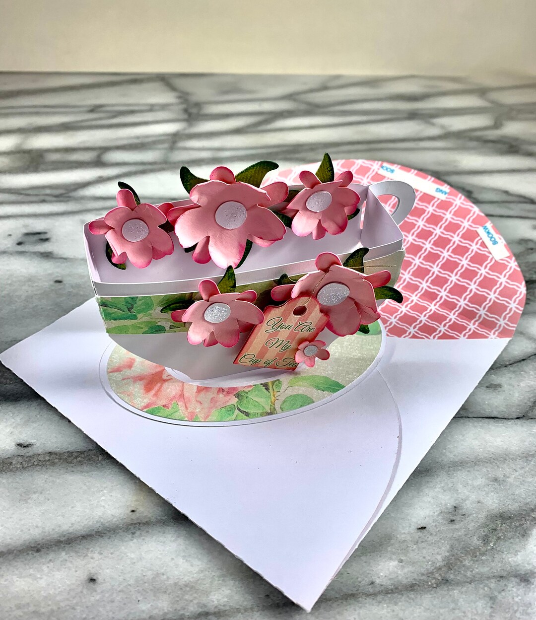 Tea Cup Box Card for a Birthday, Thinking of You, Just Because Pop up ...