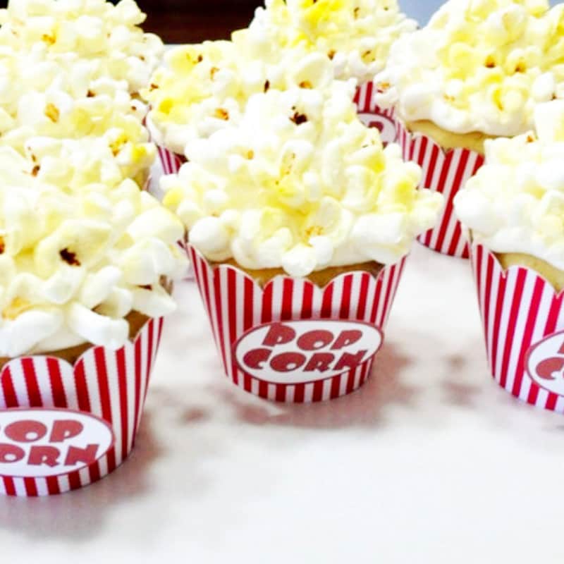 Popcorn Cupcake Wrappers - Etsy