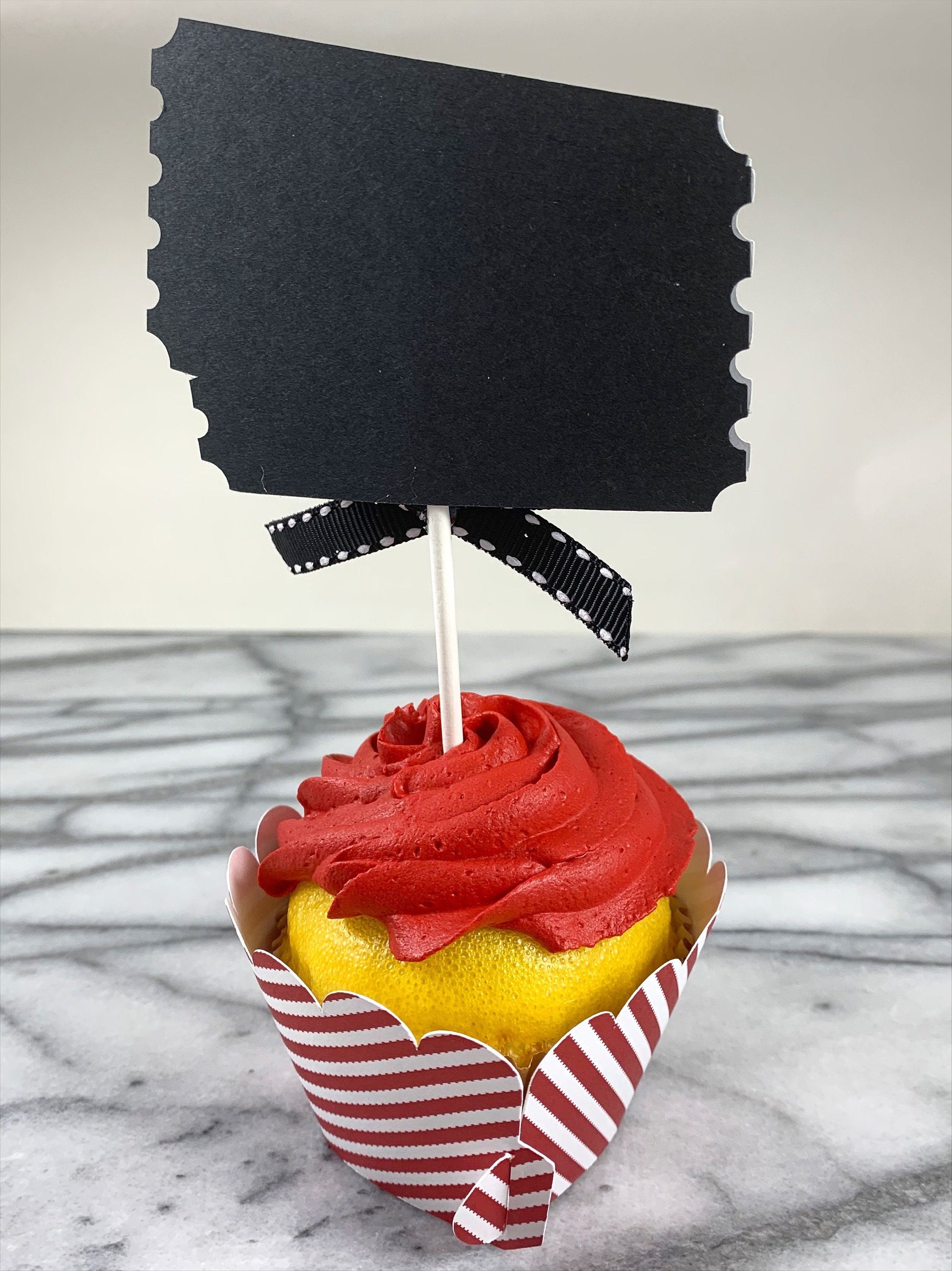Movie Night Ticket Cupcake Toppers - Set of 12 - Etsy