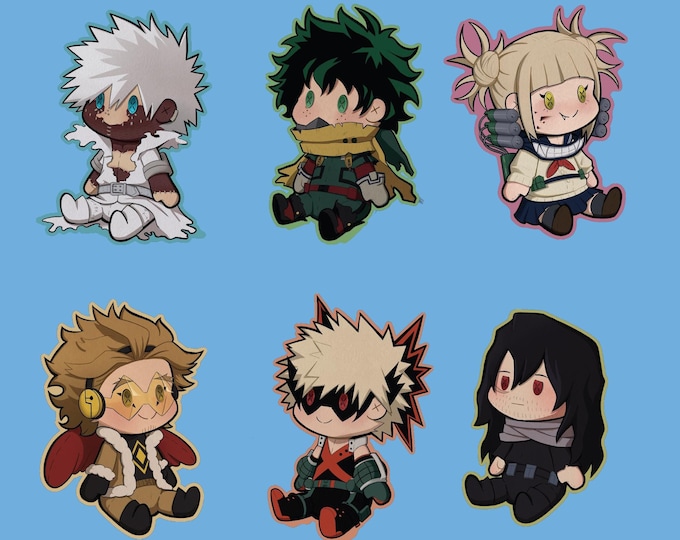MHA Plush Charms - Etsy