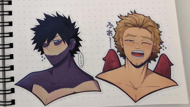 Sleepy MHA Stickers hawks and Dabi - Etsy Australia