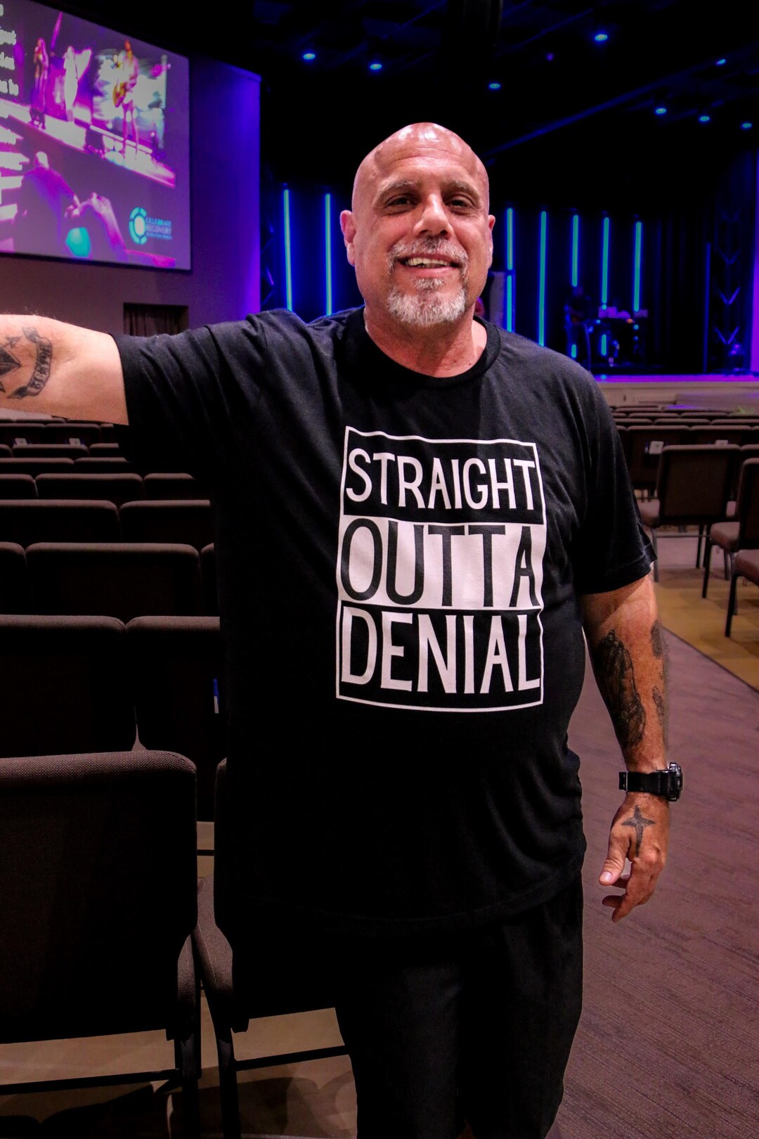 Straight Outta Denial Tshirt - Celebrate Recovery - Etsy