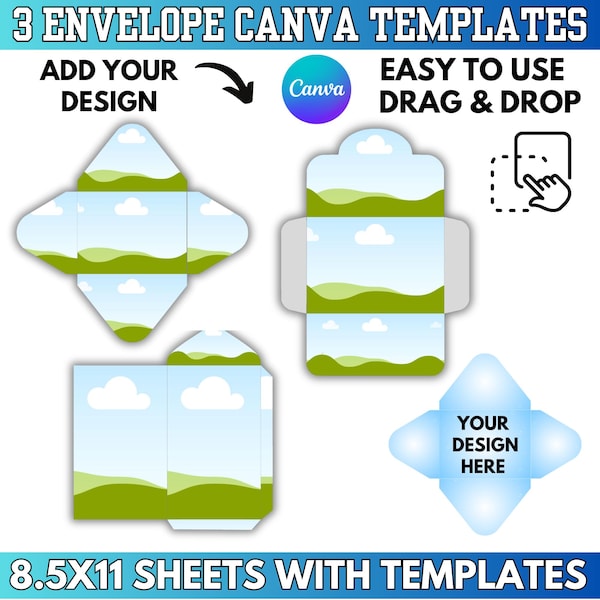Envelope Frames for Canva - Etsy