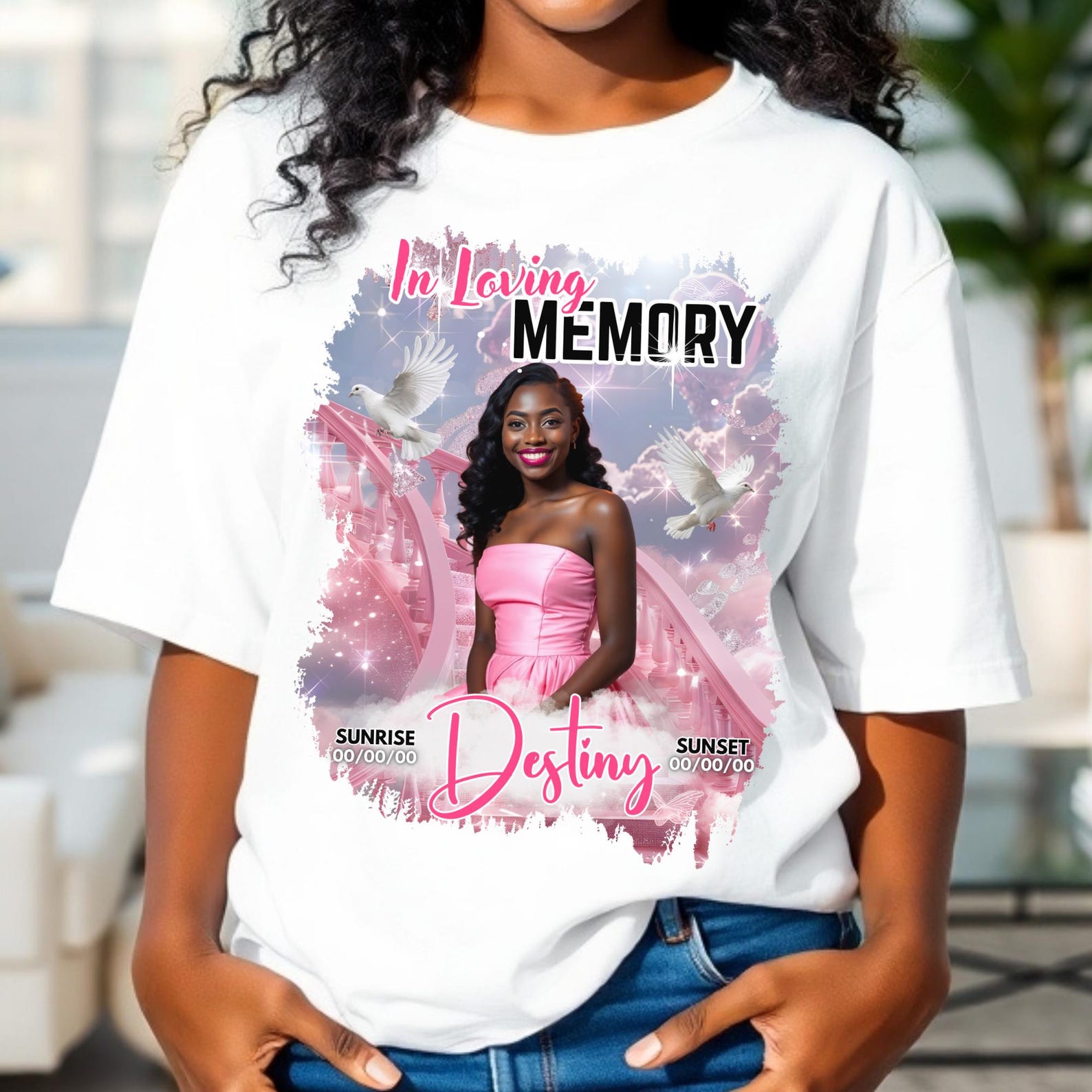 Memorial Cup Sticker Template: in Loving Memory Cup Templates, Funeral ...