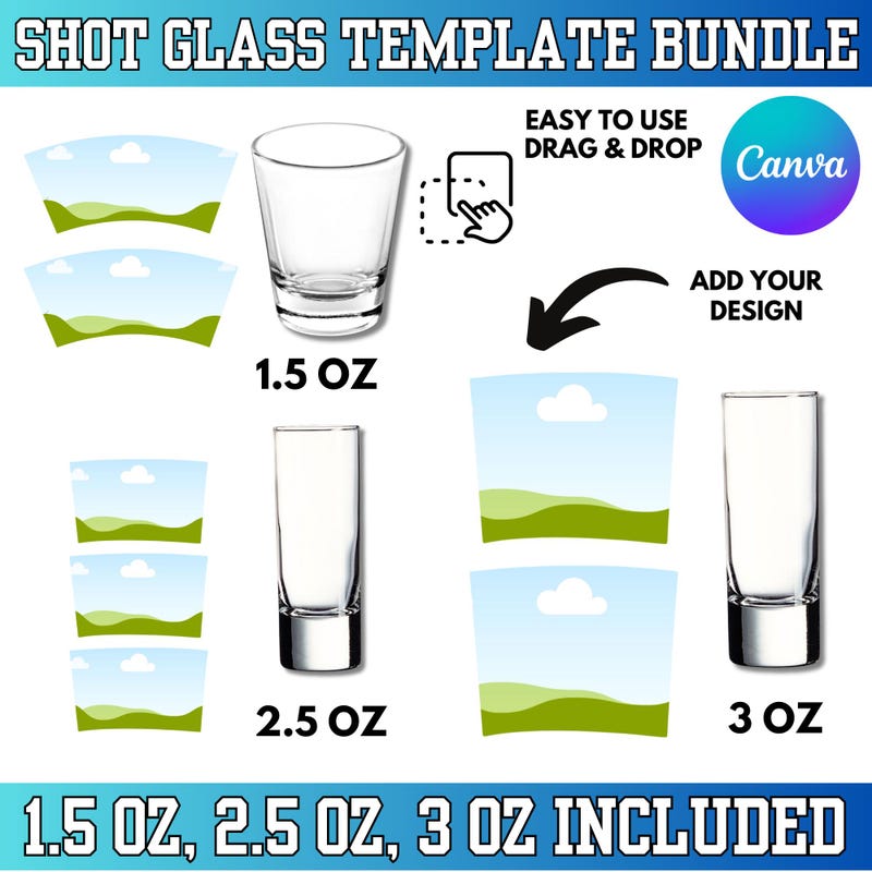 Custom Shotglass Template - Etsy