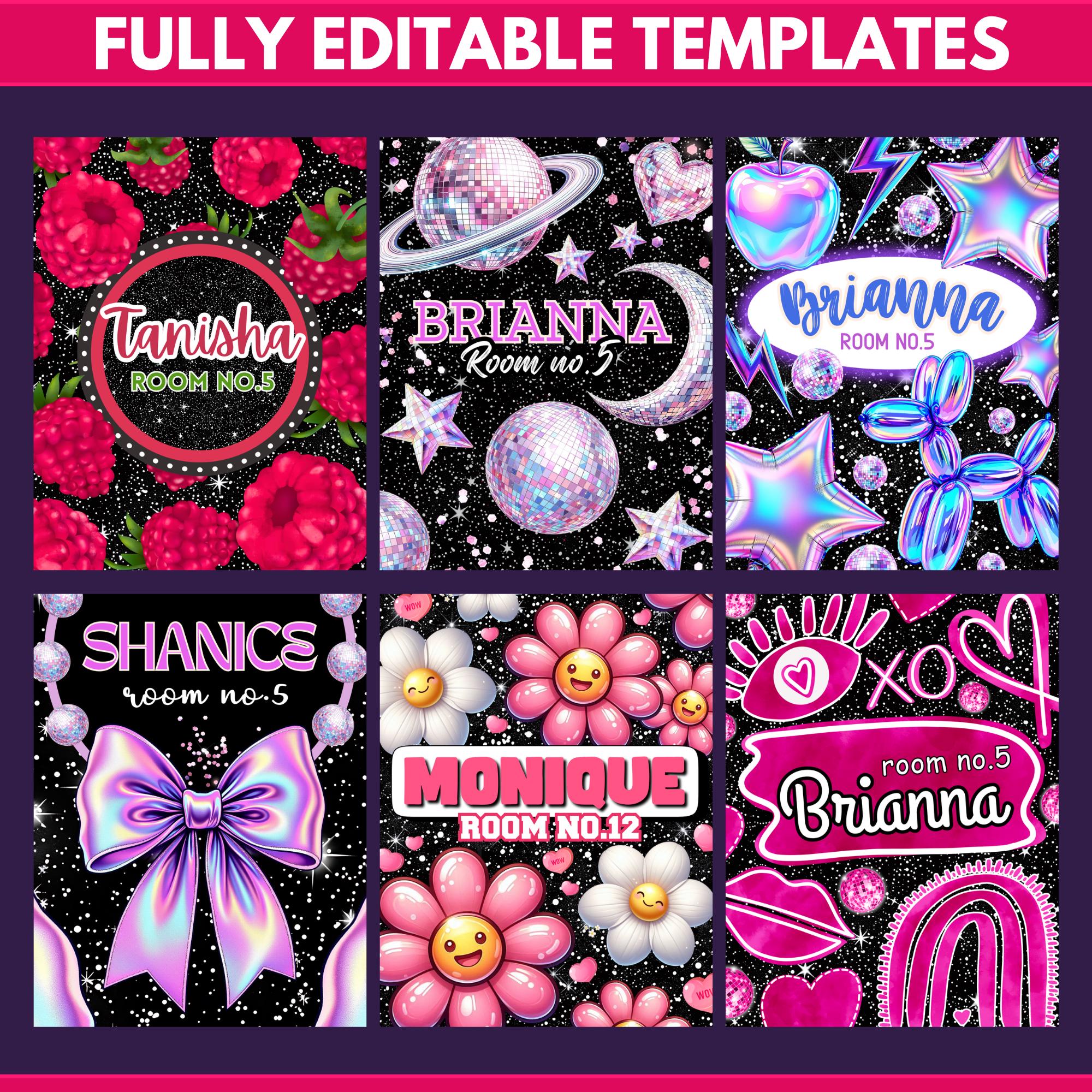 Editable Composition Notebook Cover Templates: Back to School Mega ...