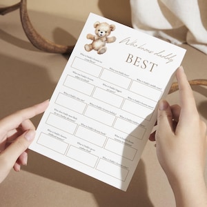 Editable Teddy Bear Baby Shower Games Bundle (digital Download) - Etsy
