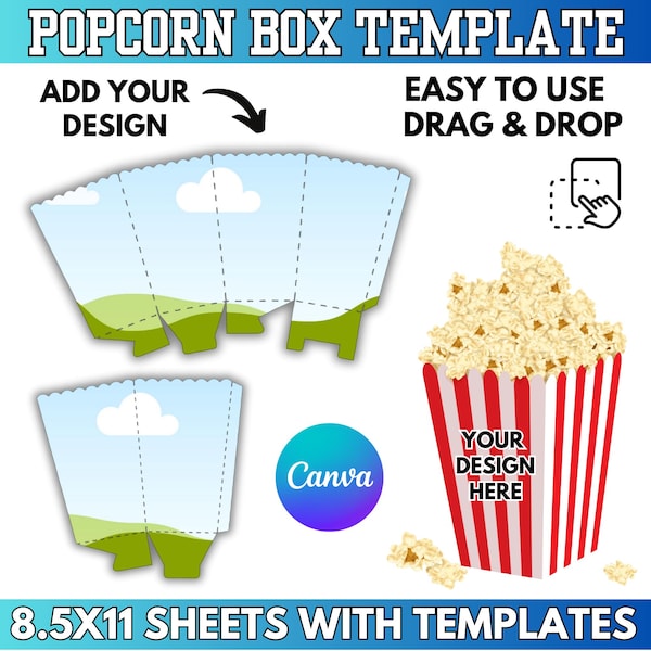Popcorn Bowl - Etsy