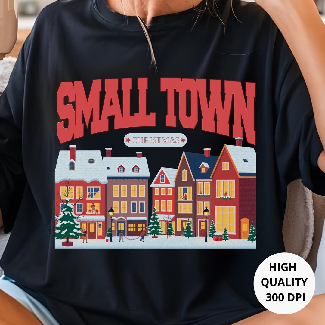 Small Town Christmas PNG, Small Town PNG, Hometown Christmas PNG ...